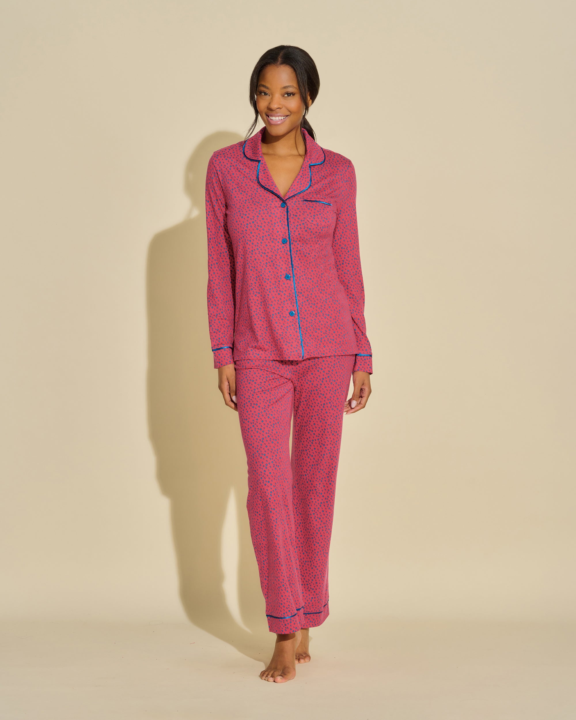 Cosabella | Bella Printed Long Sleeve Top & Pant Pajama Set | Sale