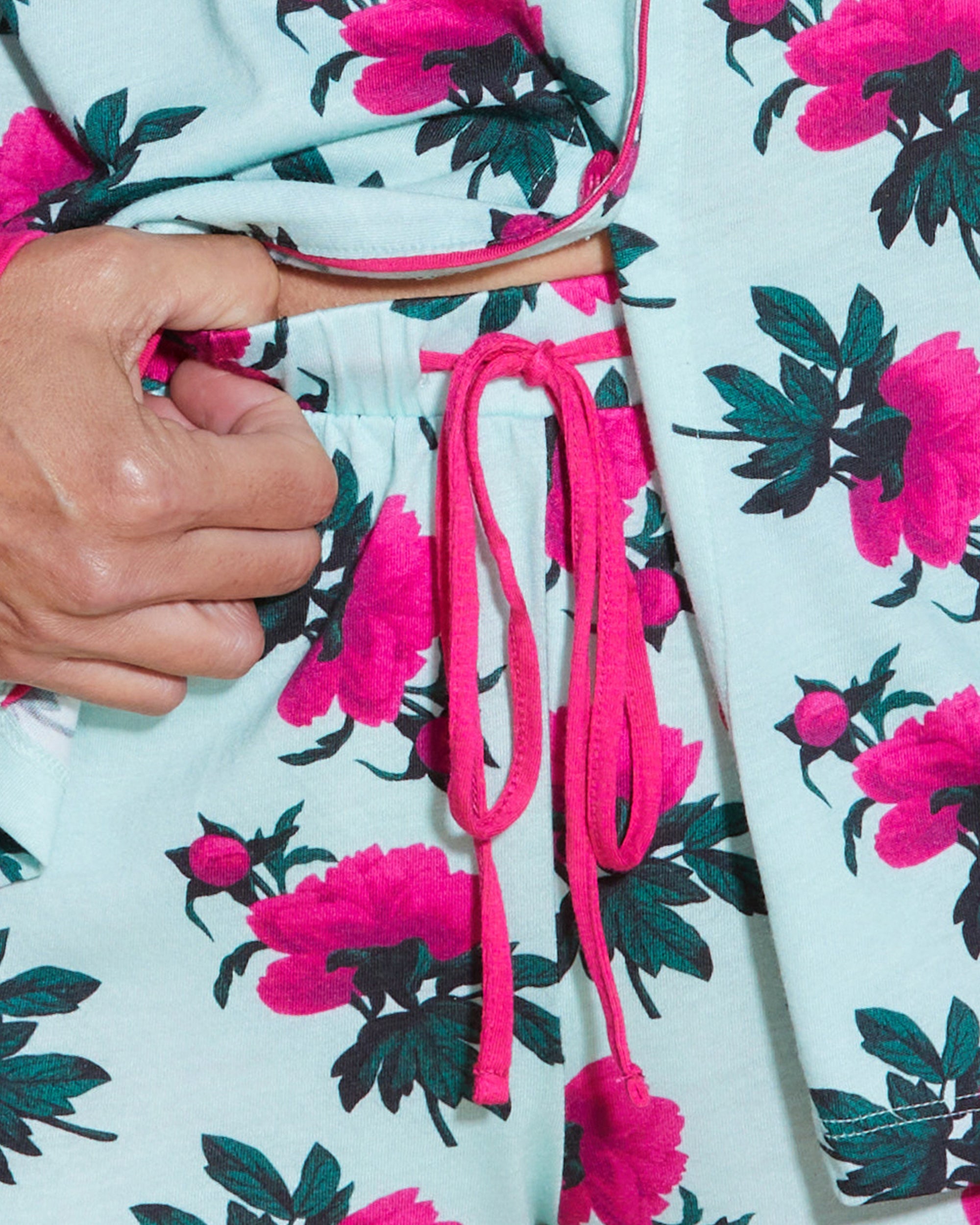 Cosabella | Bella Printed Printed Long Sleeve Top & Boxer Pajama Set | Sale