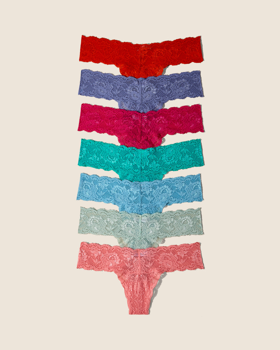 Cosabella Never Say Never Cutie Thong 7 Pack Sale